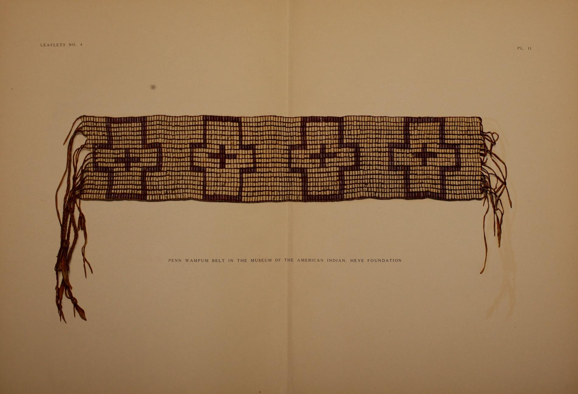 Native American Heritage Month: Penn Treaty Wampum Belts – Smithsonian ...