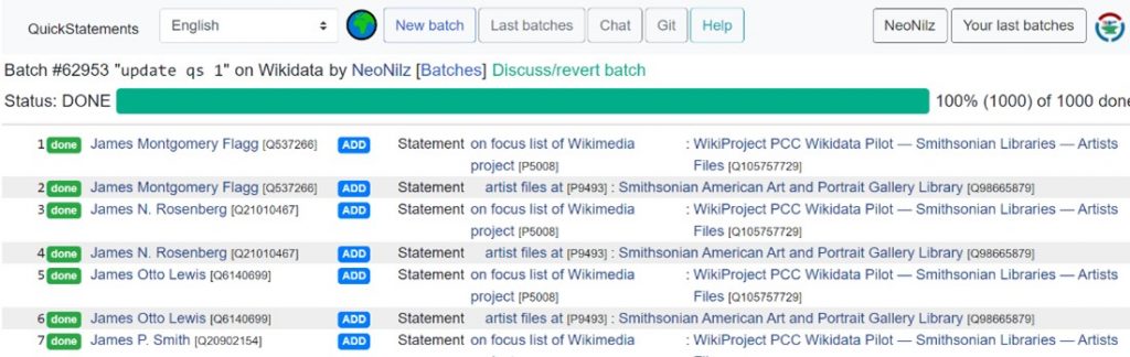 Smithsonian Libraries and Archives & Wikidata: Adding Artist Files to ...