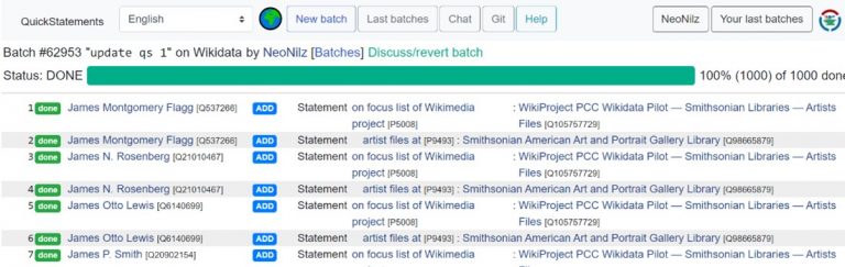 Smithsonian Libraries and Archives & Wikidata: Adding Artist Files to ...